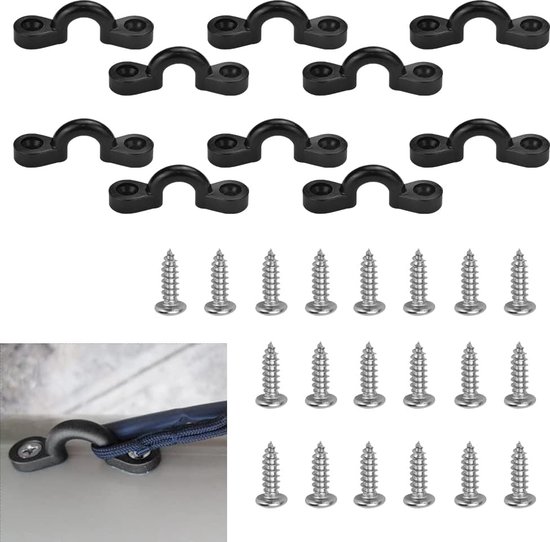 KLYNGTSK 10 stuks kajak deklussen nylon pad oogvastbinden draagbare ...