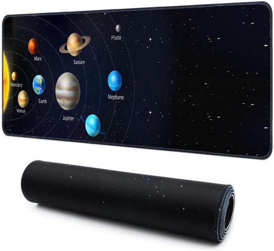 Gaming muismat XXL, muismat 900x400mm groot met antislip rubberen basis ...