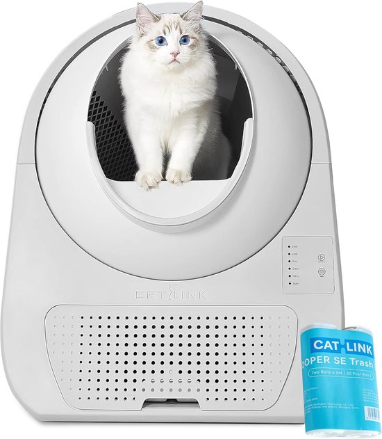 Zelfreinigende kattenbak voor meerdere katten - Ontgeurend, geluidsarm ...
