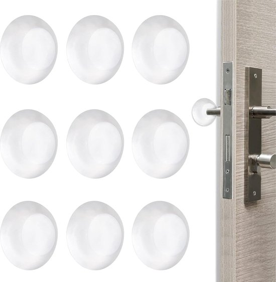 Deurklinkbuffer, Deurstopper muur, Transparante Deurbuffer ...