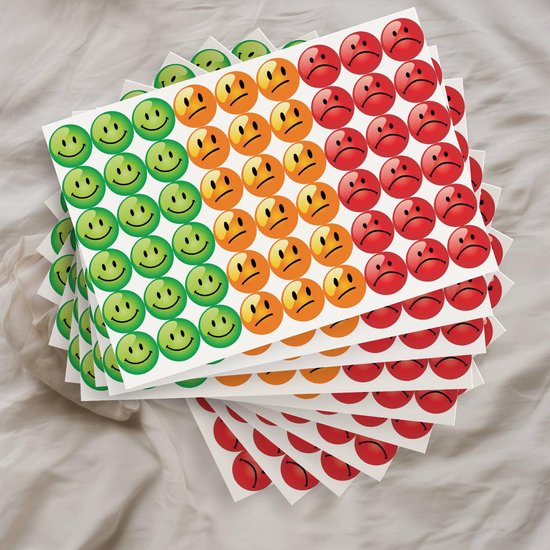 Smiley Beloningsstickers - 10 Stickervellen - 540 Stickers ...