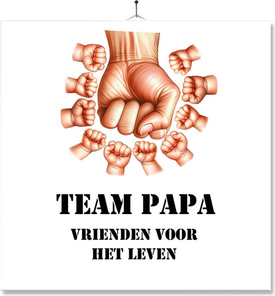 Tegel Met Opdruk | Geschenk | Vaderdag | Team Papa - 10 Kids | bol