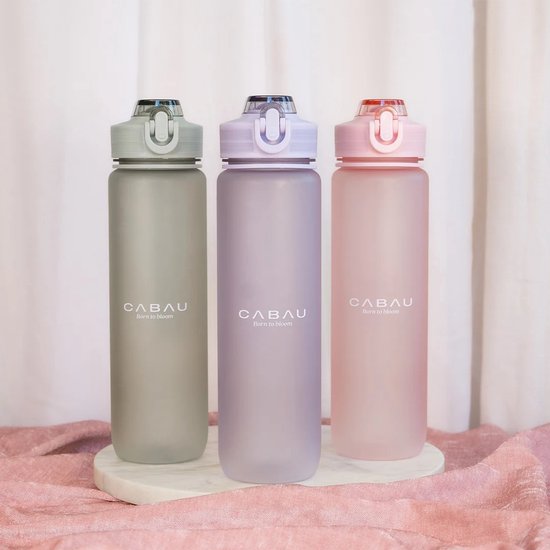 Cabau Bloom Waterfles / Drinkfles | 1 liter | Silky Lavender | Handige ...