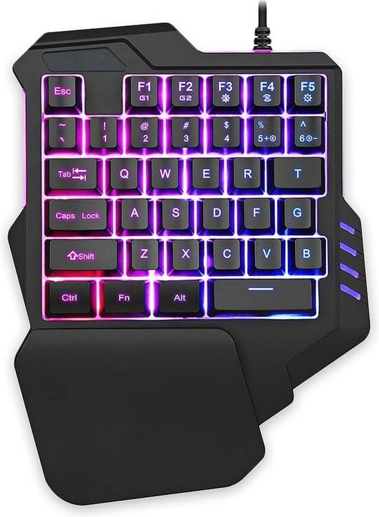 Elementkey MECHA3 één Hand Ontworpen Mini Gaming Toetsenbord – RGB ...
