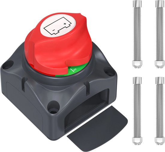 Bramokava® Accuschakelaar Opbouw Massaschakelaar - 12V / 24V / 48V 275A ...