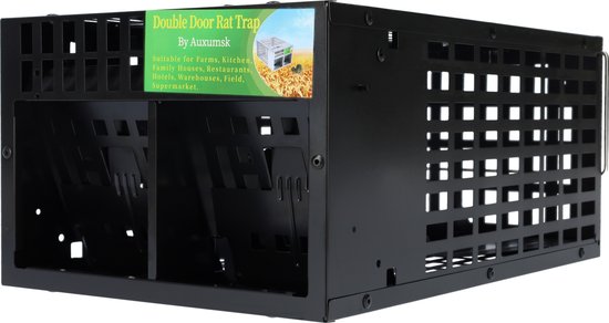 Rattenval van Hoge Kwaliteit - Dubbele Deur voor Grote Muizen of Ratten ...