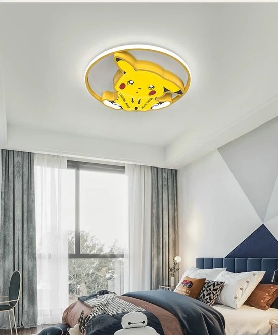 Pikachu pokemon LED-plafondlamp Kinderkamer warm Licht. | bol