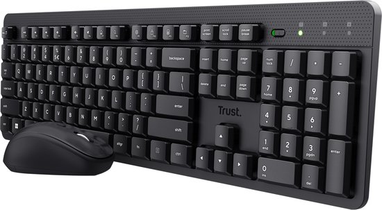 Toetsenbord Trust Ody II draadloos + muis Azerty 25363 | bol