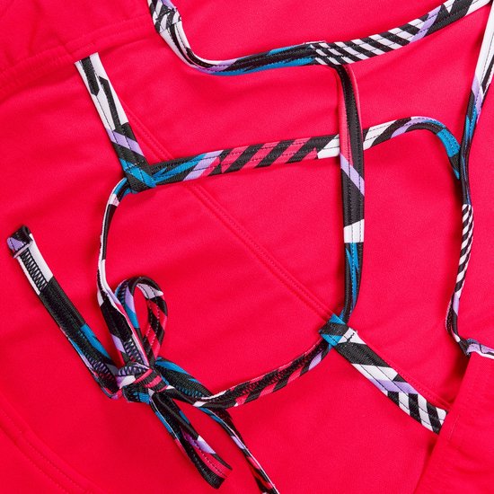 Speedo Womens Solid Lattice Tie-Back Watermelon | bol