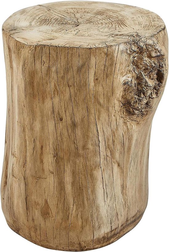 Kunstboom stronk kruk beton accent einde bijzettafel ronde faux houten ...