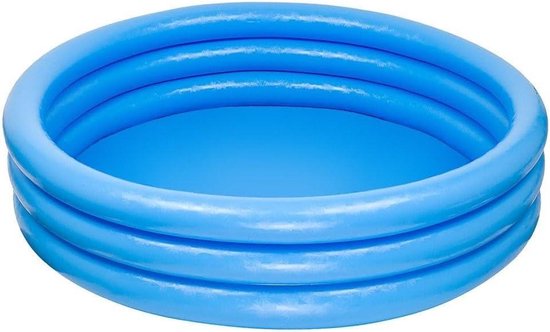 Crystal Blue Three Ring Inflatable Paddling Pool - 1.14m x 25cm ...