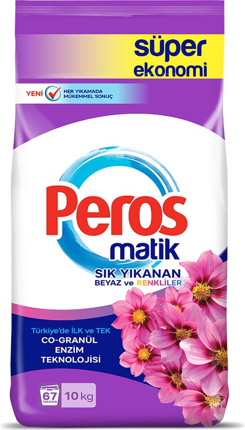 Peros Matik Waspoeder - Wit & Kleur 10kg | bol