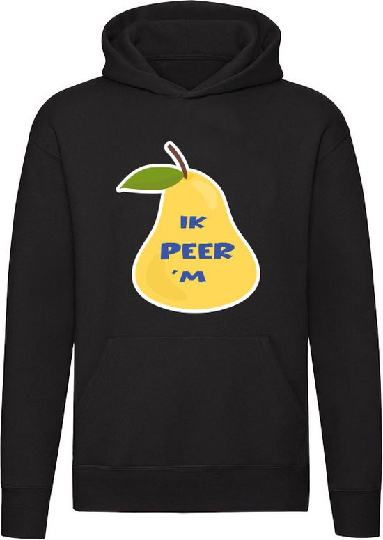 Ik peer 'm Hoodie - eten - fruit - doei - weg - woordgrap - grappig | bol