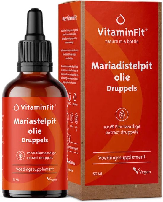 VitaminFit Mariadistel Pit Olie Druppels - 100% Natuurlijk ...