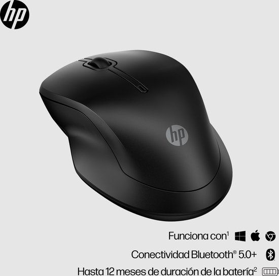 HP 255 Dual Wireless Mouse - 1600 DPI - Bluetooth 5.0 - USB-A dongle | bol