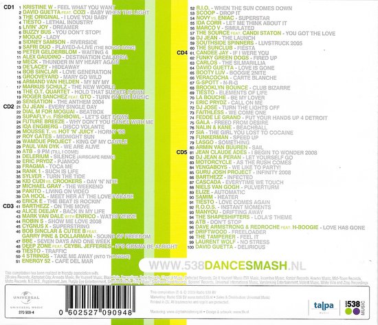 Best Of 538 Dance Smash, various artists | CD (album) | Muziek | bol