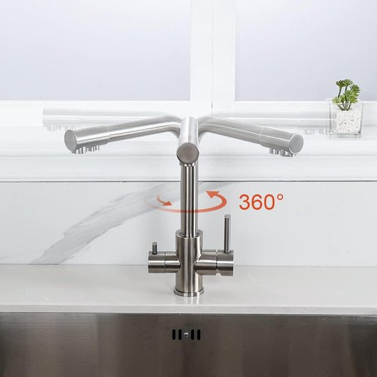 Drinkwater Keukenkraan, 3 Weg Keukenkraan, 3 Wegs Waterkraan 360 ...