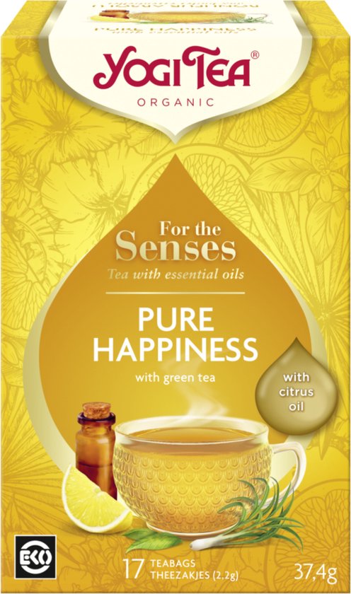 Yogi Tea For the Senses Pure Happiness - pakje van 17 theezakjes | bol