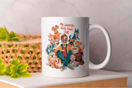 Mok My favorite kids have fur - vader - dad - beste vader ter wereld ...