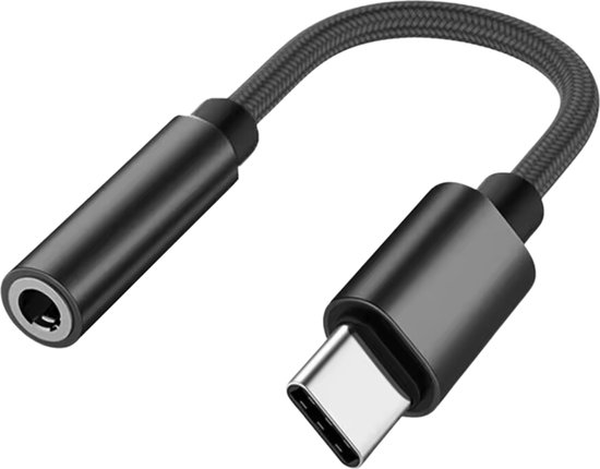 AUX naar USB C adapter - 3.5mm TRRS - USB C naar Jack - AUX naar USB-C ...