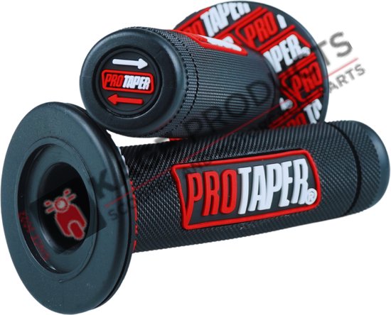 Handvatten Pro Taper Zwart Rood Scooter Motor Brommer Derbi Beta Rieju ...