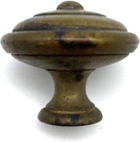 Knop Messing Antiek rond 'Epoque' 35mm | bol
