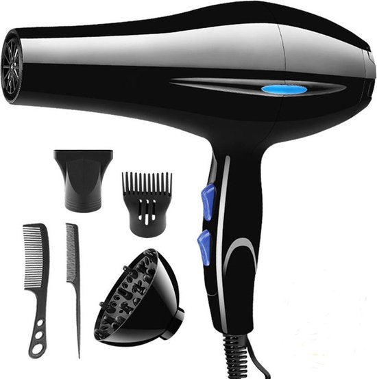 Föhn met Diffuser - Haardroger - AC Motor - Coolshot - Ionische Functie ...