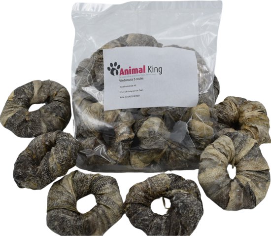 Animalking Kauwstaaf Vis Donut Hond 5 stuks 9 cm - Hondensnacks Gedroogd Kauwbot Vis -... | bol