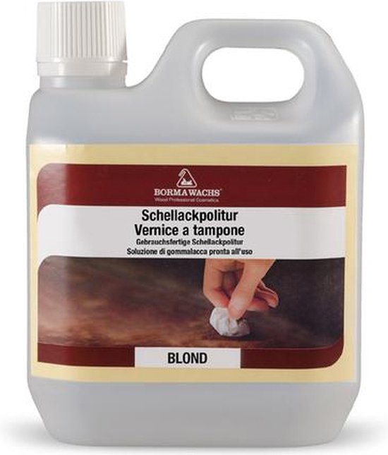 Borma Wachs Schellak Politoer Zwart - 1 liter | bol