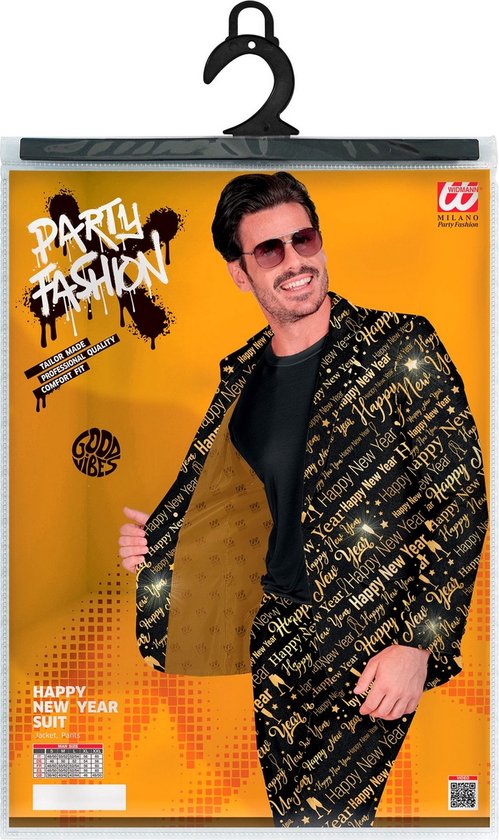 Widmann - Kerst & Oud & Nieuw Kostuum - Happy New Year Golden Shimmer ...