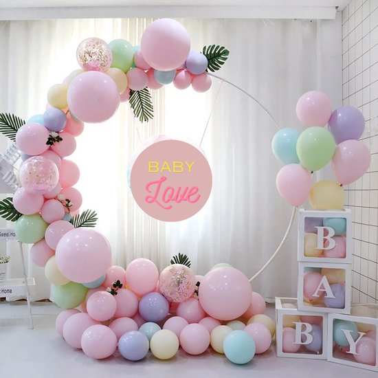 Bruiloft boog - Ballonnen boog - Baby shower decoratie - Metalen boog - Rond metalen... | bol