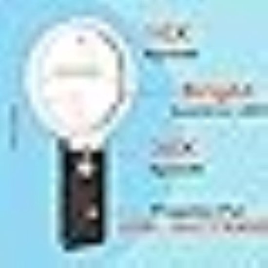 Groot vergrootglas 11,9 cm 25 x 35 x met licht en houder, led-lamp ...