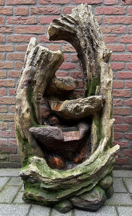 Goodyz - Waterval - Fontein - Waterornament - 105cm hoog - Boom model - inclusief pomp... | bol