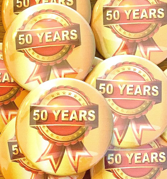 10 jubileum buttons 50 jaar - 50 - sarah - abraham - 50 jaar - 50 years ...