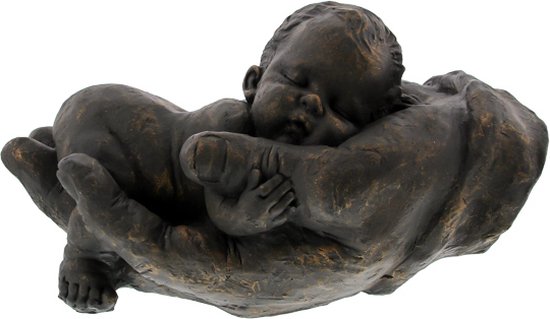 Spaarpot baby liggend op hand | bol