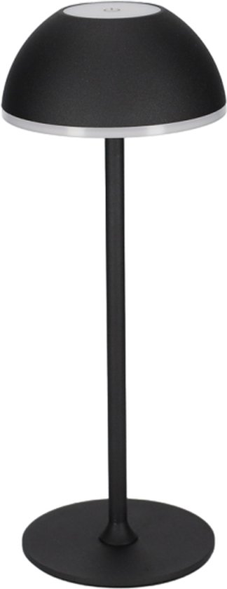 JENS Living LED Tafellamp - Oplaadbaar & draadloos - Zwart - 11x28.5 cm ...