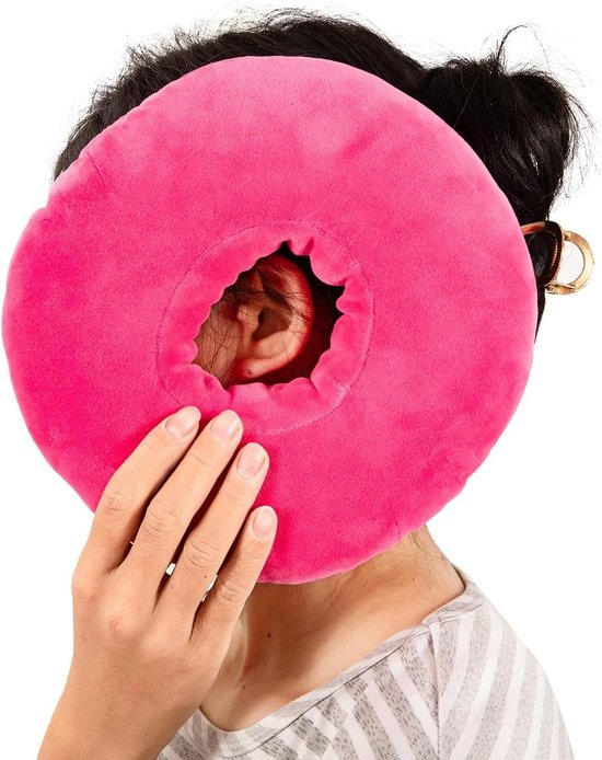Orthopedisch kussen met gat voor oor- zijslaper kussen- donutkussen tegen oorpijn | bol