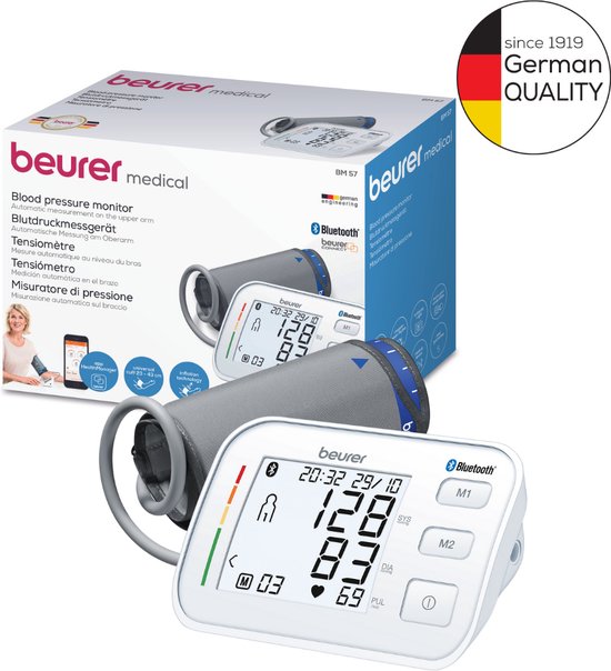 Beurer BM 57 Bluetooth® Bloeddrukmeter bovenarm - HealthManager Pro app ...