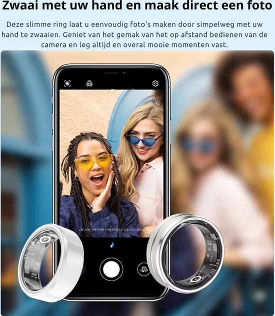 Narvie - 2024 Smart Ring - Gezondheidsmonitor voor Mannen en Vrouwen ...