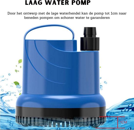 Dompelpomp vuil water - Waterpomp zonder vlotter 3500 l/u - Mini ...