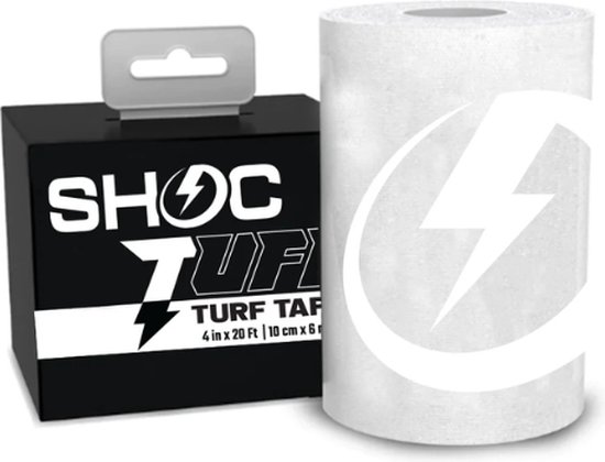 SHOC Tuff Turf Tape - Extra Wide Athletic Tape Color Black | bol