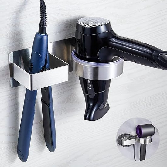 SHOP YOLO-fohn houder-voor aan de muur-zonder boren-föhn houder voor ...