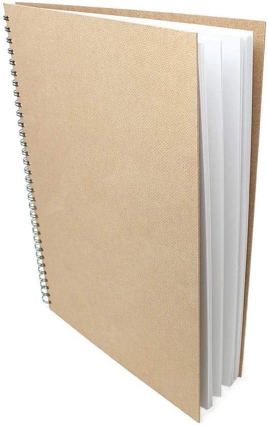 Schetsboek met ringband, 100 procent gerecycled tekenpapier, hardcover ...