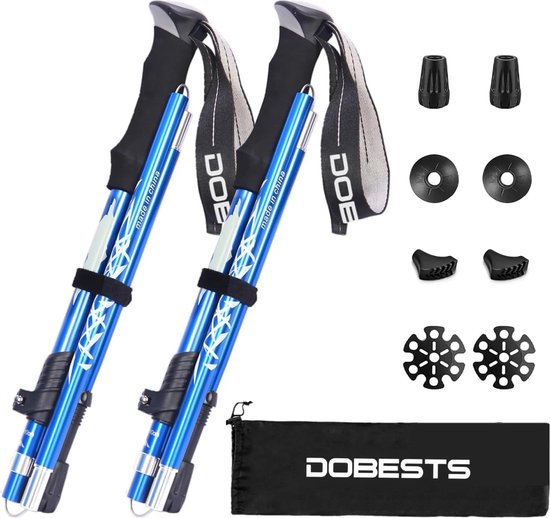 Wandelstokken van aluminium, opvouwbaar, voor heren, Nordic Walking ...