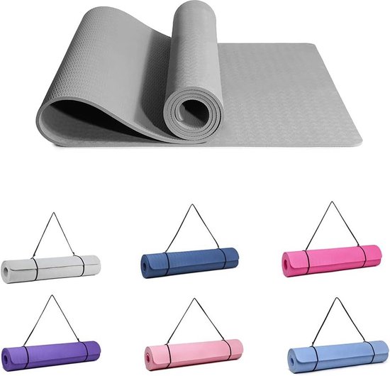 Gymnastiekmat met draagriem - Good Nite yogamat fitnessmat antislip ...