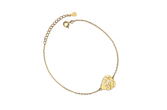 Verguld Palm Armband - Goudkleurig Armband Palm Echt Zilver - Palm ...