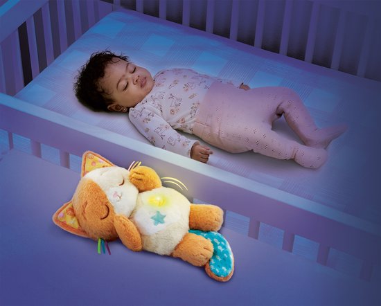 VTech Slaap Zacht Knuffelkat - Knuffel - Inclusief Slaapgeluidjes ...