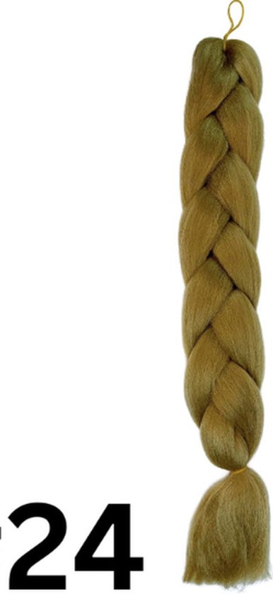 Haar Vlecht Extensions - Synthetisch Haar - 2 Stuks - 60 cm - #24 | bol
