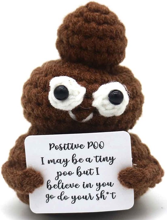 Positive - Potato - Peer - Poo - Lemon - Positiviteit Knuffel - 7,5 cm ...