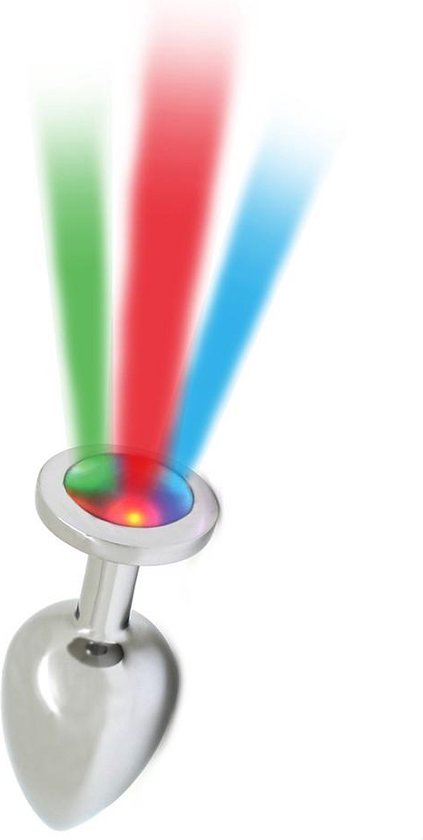XR Brands Light Up - Butt Plug - Klein silver | bol